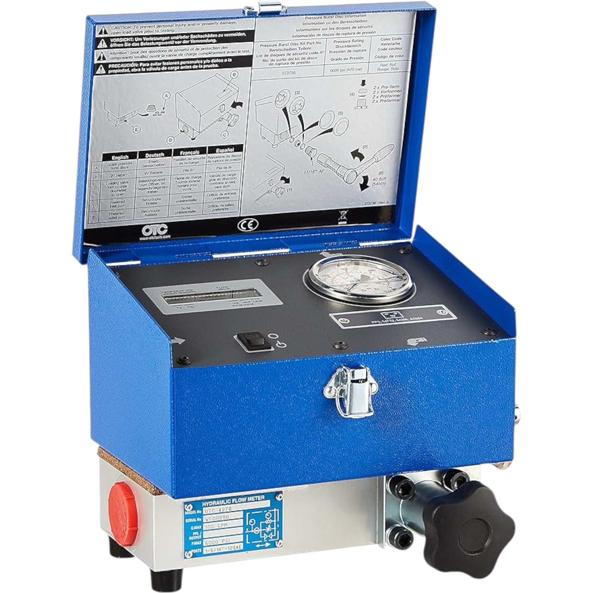 OTC 4278 Hydraulic Flow Meter 100 GPM | 6000 PSI – All Pro Truck Parts