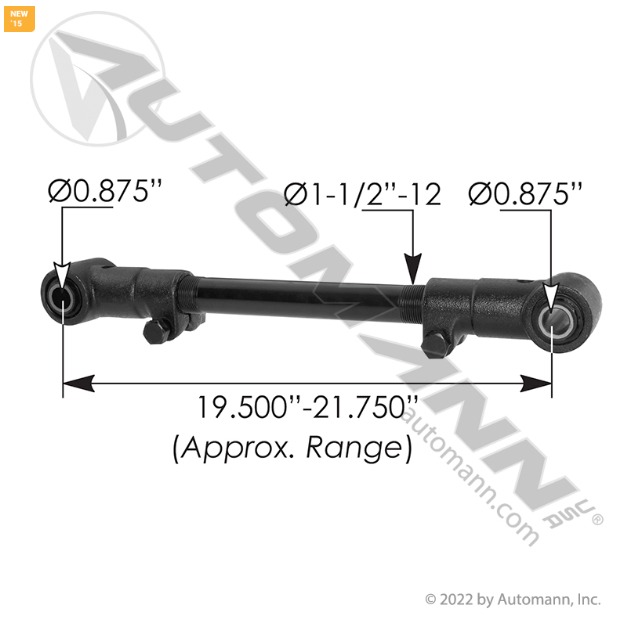 Automann TR16032 Torque Rod │ Replaces Reyco 16032-01, Meritor R307742 ...