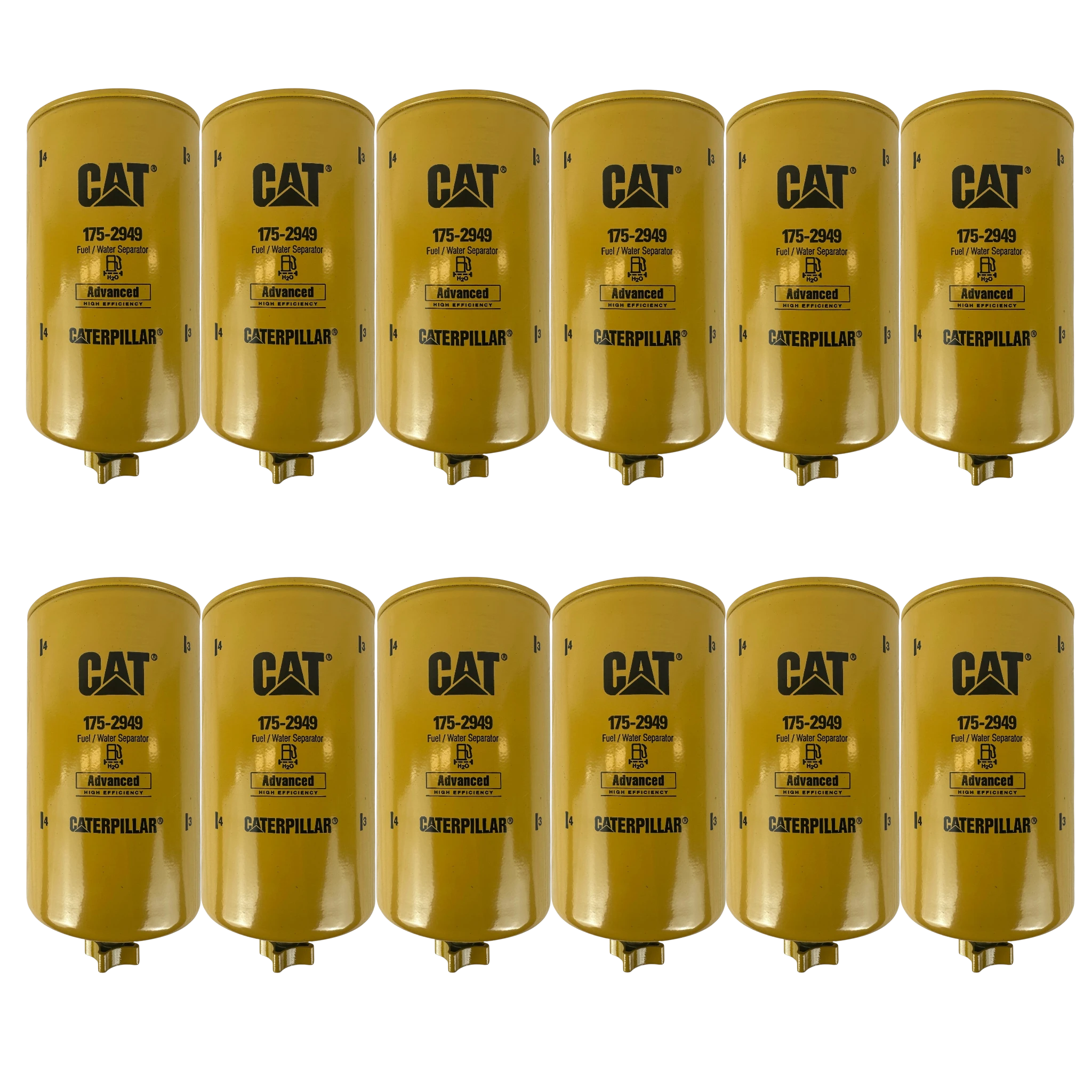 Cat 175-2949 Fuel Water Separator 12-Pack | Wix 33005 Baldwin BF1268 ...