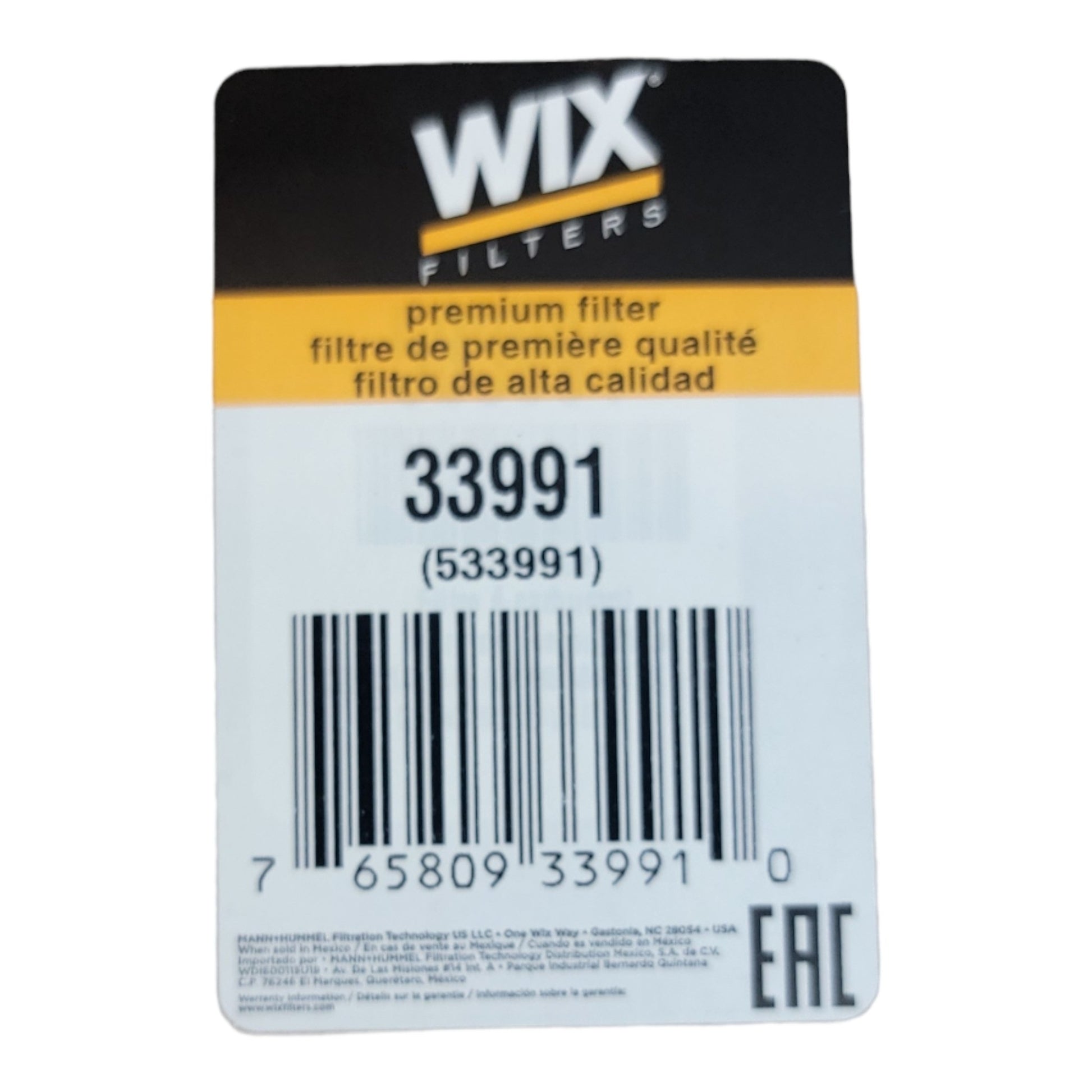 Wix 33991 Fuel Filter Replacement For International 3004473C91 – All ...